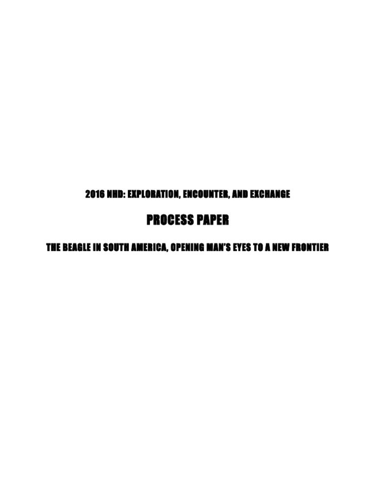 2016 NHD Process Paper | PDF | Social Science