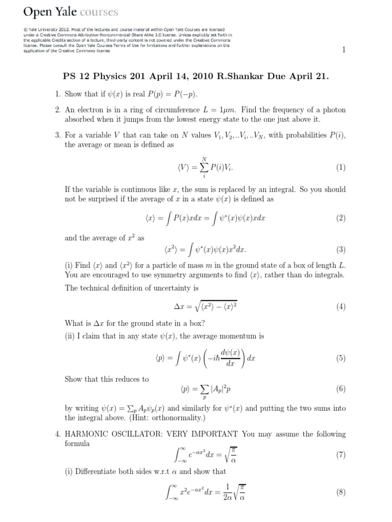 Ps 12 | PDF | Wave Function | Waves