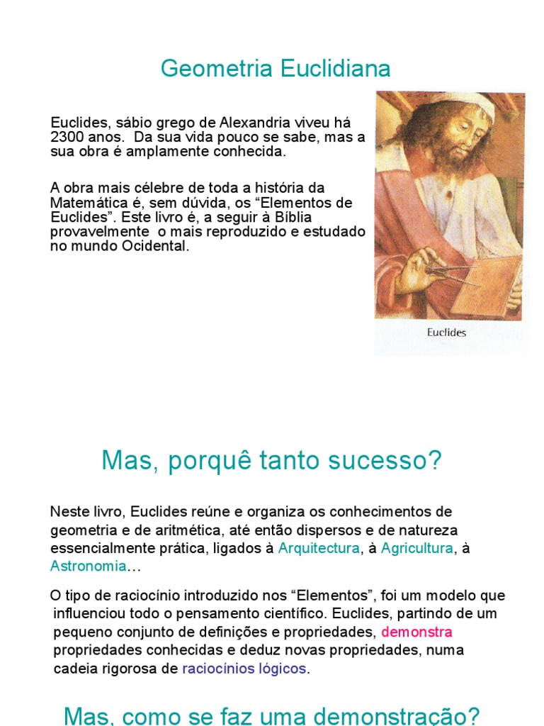 Geometria Euclidiana e Suas Influências | PDF | Euclides | Geometria