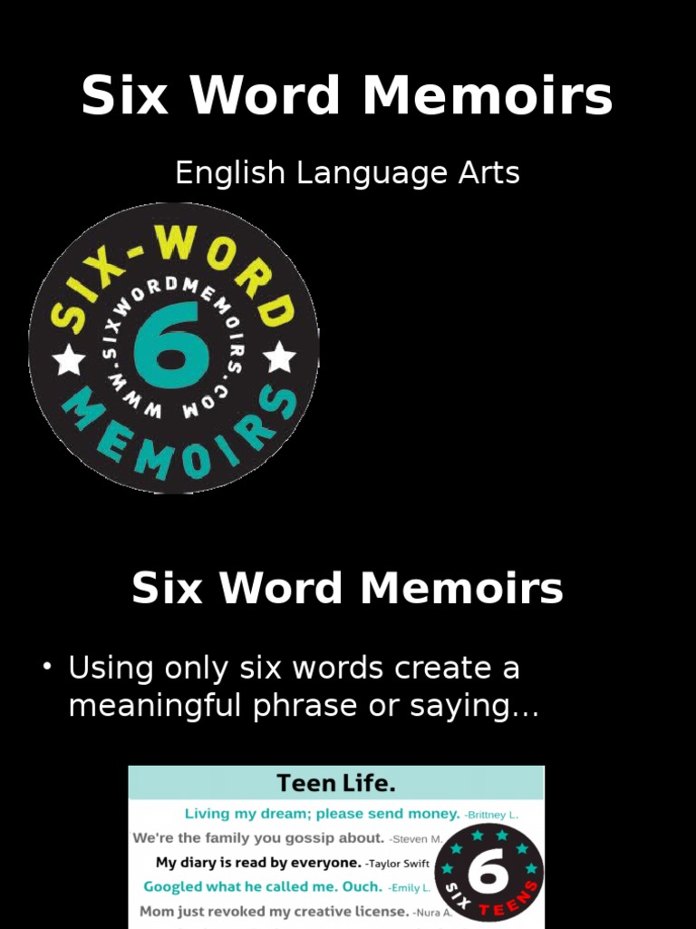 Six Word Memoirs | PDF