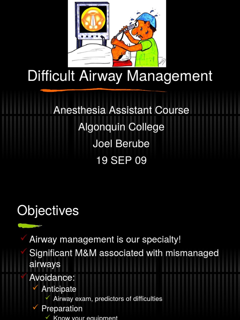 AA Course-Difficult Airway1 | PDF | Respiration | Respiratory System