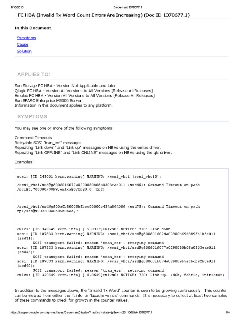 Invalid TX Word Count Errors Are Increasing | PDF | Areas Of Computer ...