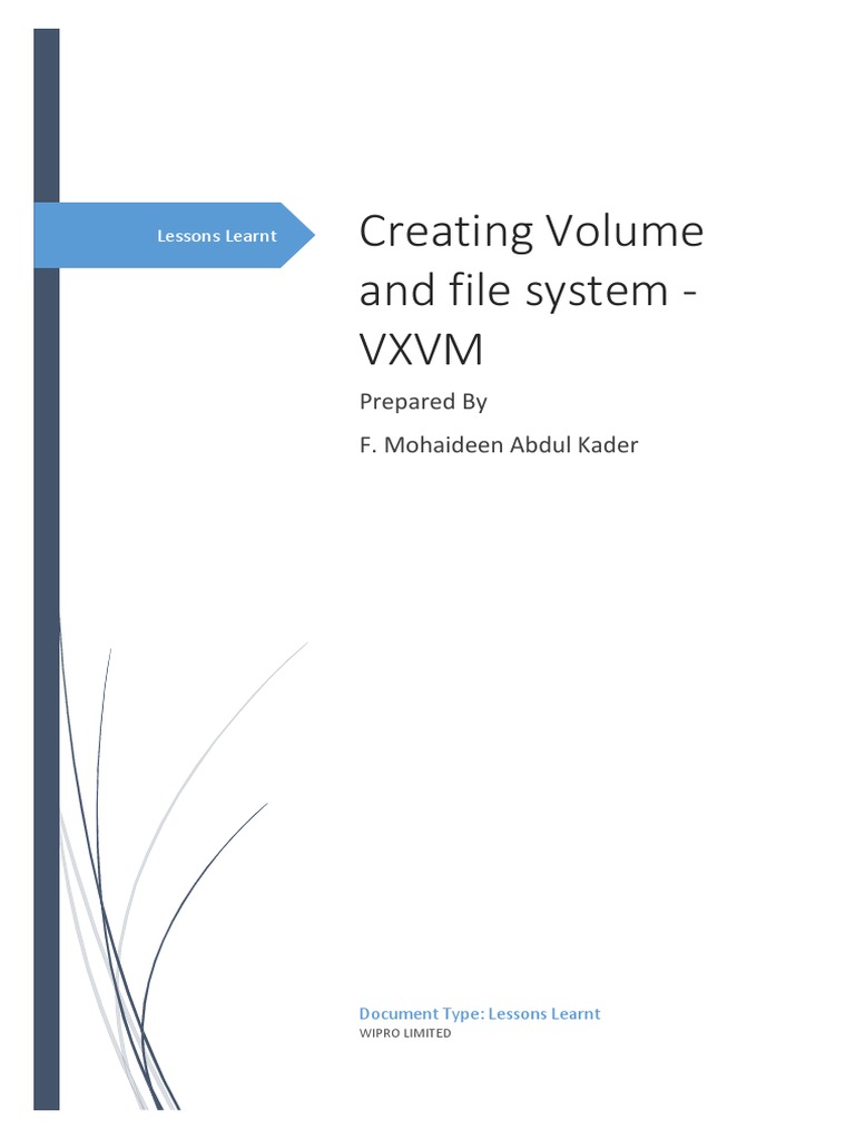 VXVM Creating Volume and File System | PDF | File System | Computer Architecture