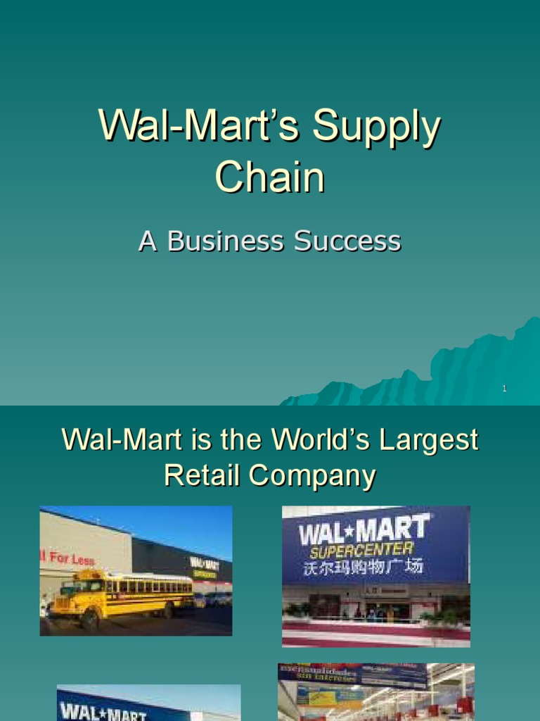WalMart Supply Chain | PDF | Walmart | Inventory