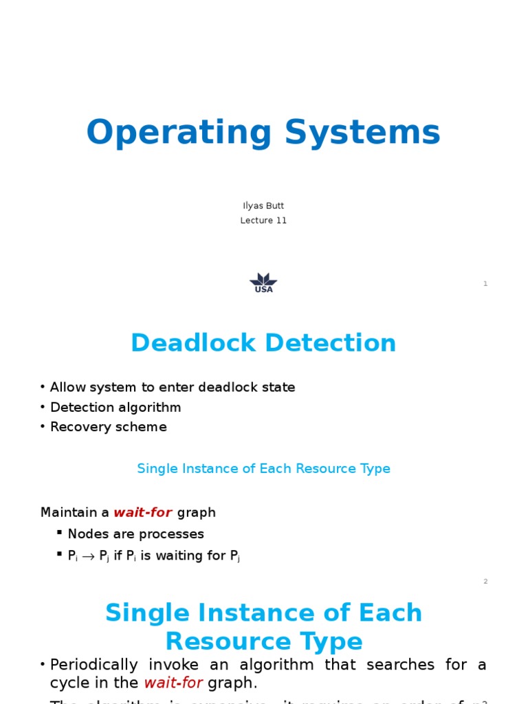 Operating Systems: Ilyas Butt | PDF | Algorithms | Mathematical Relations