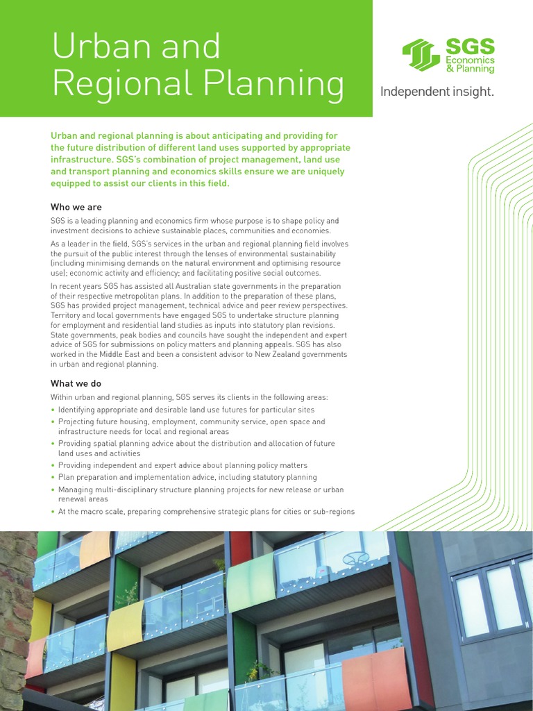 Urban and Regional Planning Brochure | Urban Planning | Economics