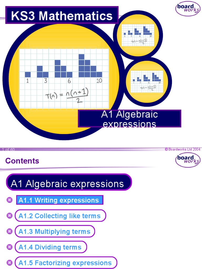 Algebraic expressions.ppt | Multiplication | Variable (Mathematics)