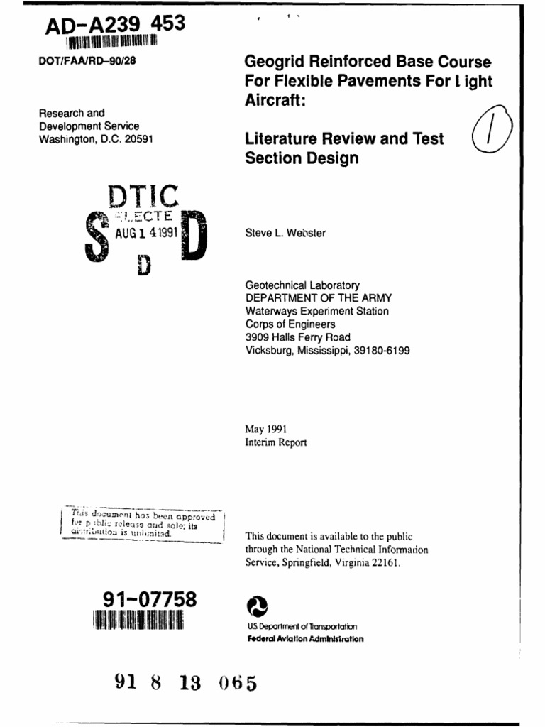 Geogrid Reinforced Base Course For Flexible Pavements For Light ...
