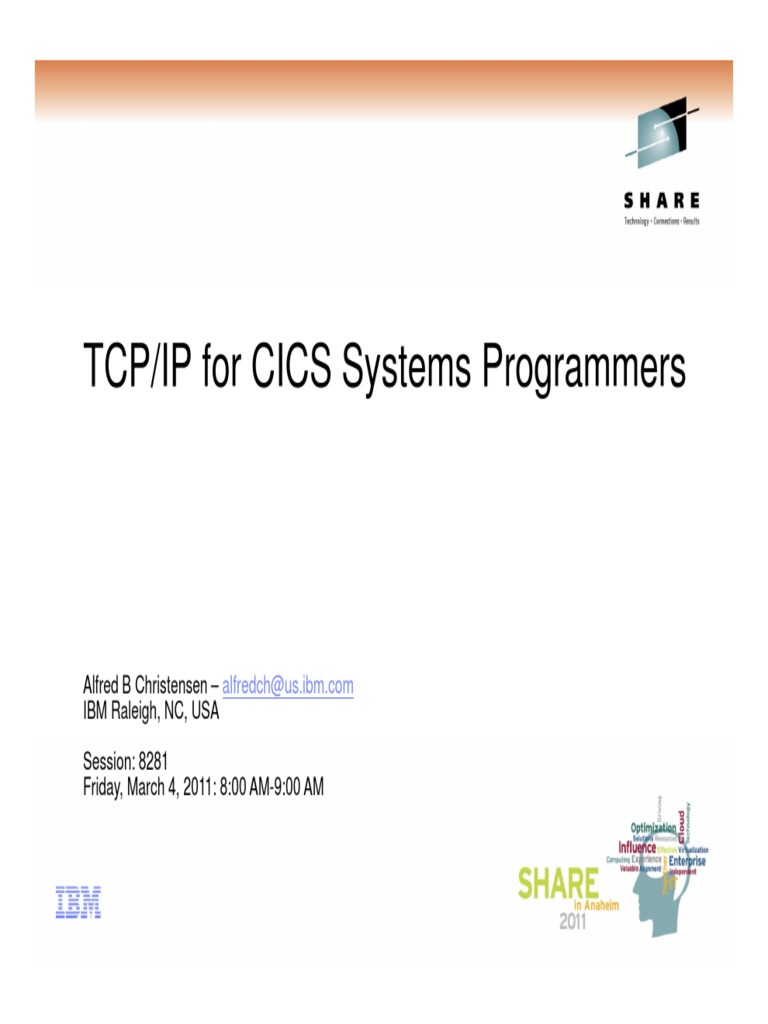 TCP IP foTCP IP For CICS Systems Programmersr CICS Systems Programmers | PDF | Network Socket ...