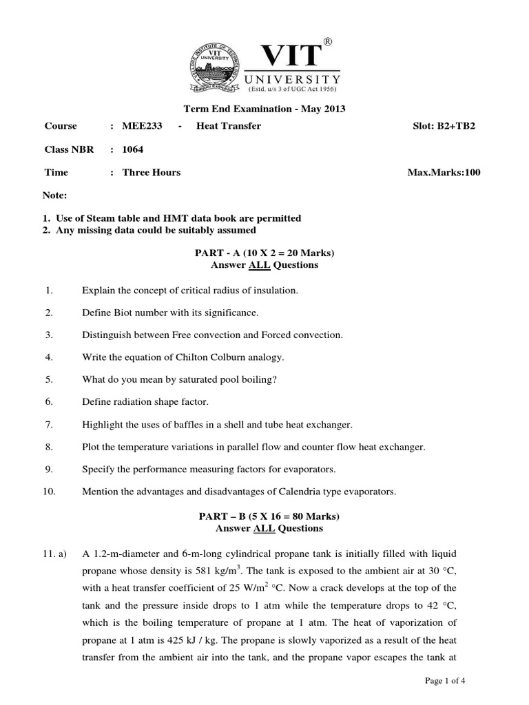 Page 1 of 4 | PDF | Heat Transfer | Thermal Insulation