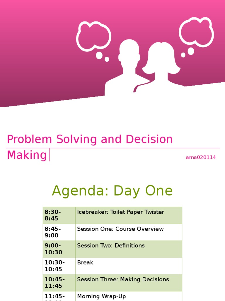 Problem Solving and Decision Making | PDF | Decision Making | Thought