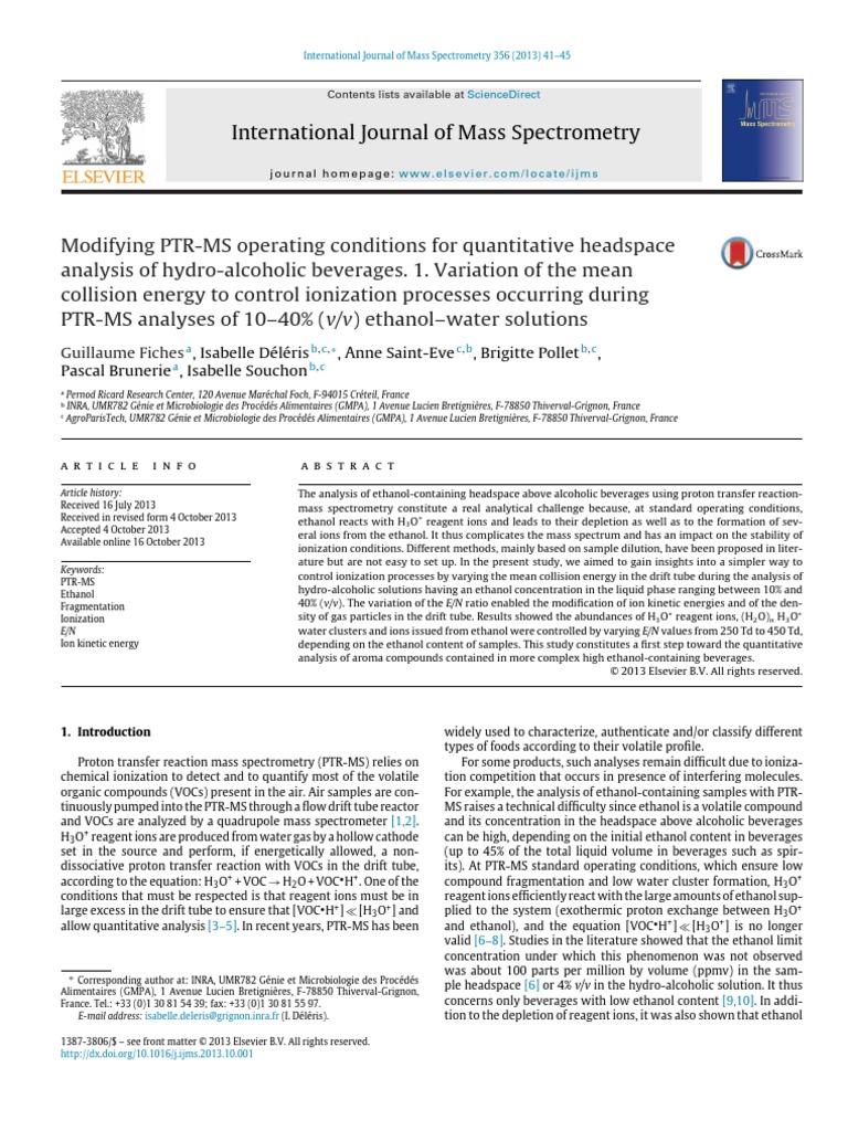 Spectometrie | PDF | Mass To Charge Ratio | Mass Spectrometry