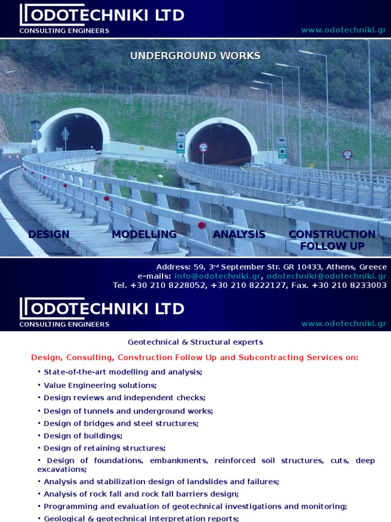 Underground Works | PDF | Geotechnical Engineering | Tunnel