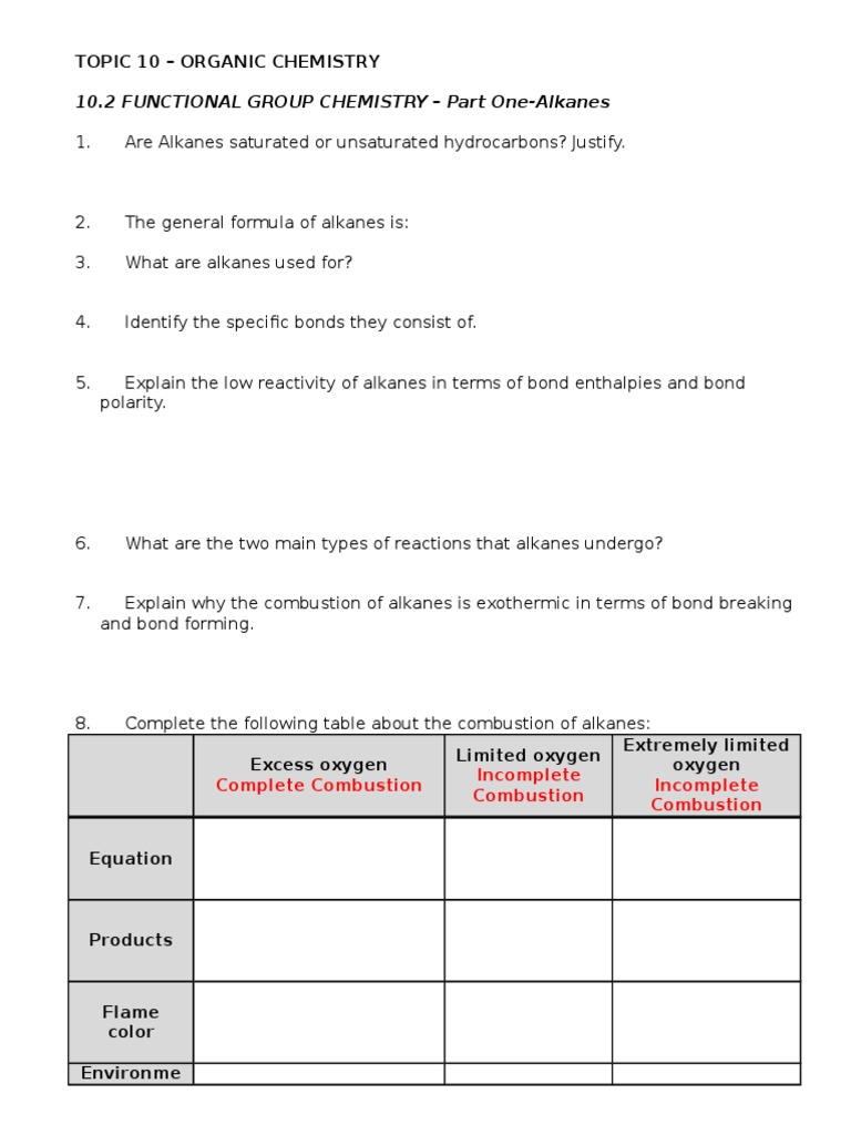 Topic 10 - Organic Chemistry - 10.2 Functional Group Chemistry - Part ...