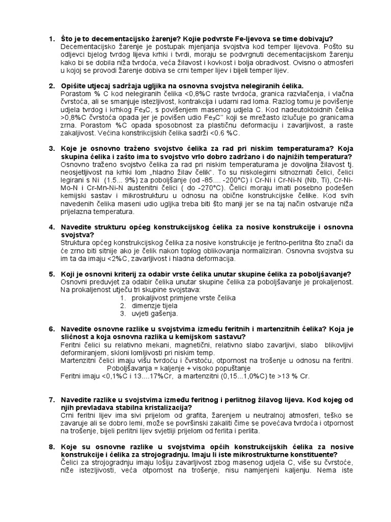 Materijali 2 - II Kolokvij | PDF