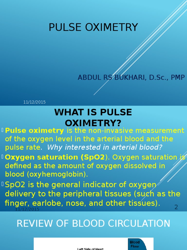 Pulse Ox I Buk Final | PDF | Hemoglobin | Blood