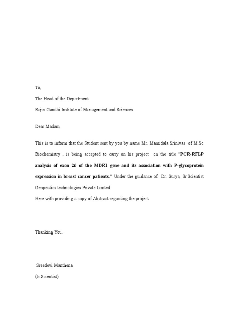 Srinivas Letter | PDF | Science & Mathematics