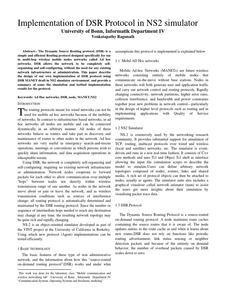 Dynamic Source Routing Pdf Wireless Ad Hoc Network Routing 2955