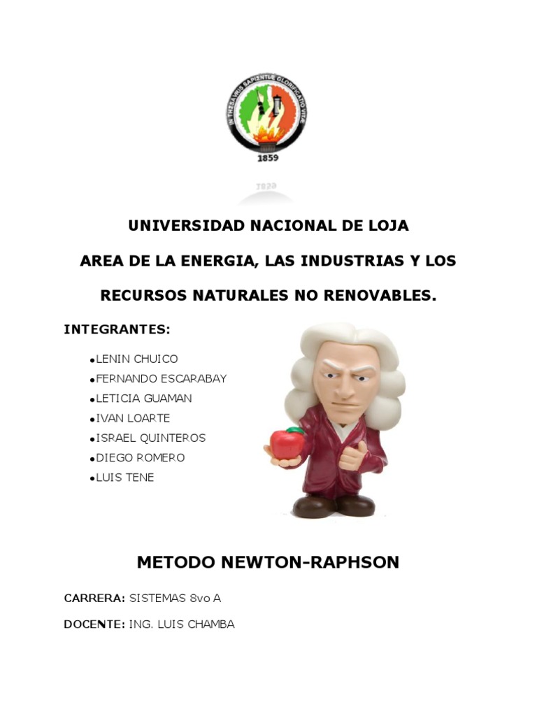 Método Newton-Raphson | PDF | Objetos matemáticos | Matemáticas Aplicadas