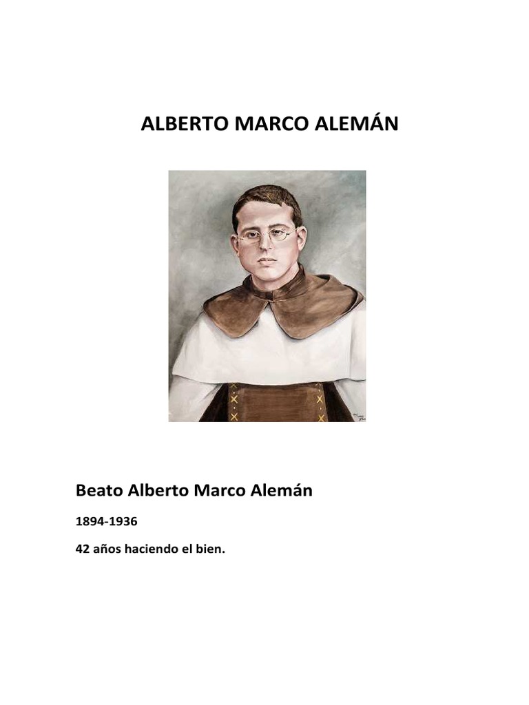 Vida y legado de Alberto Marco Alemán | PDF | Madrid | Iglesia Católica