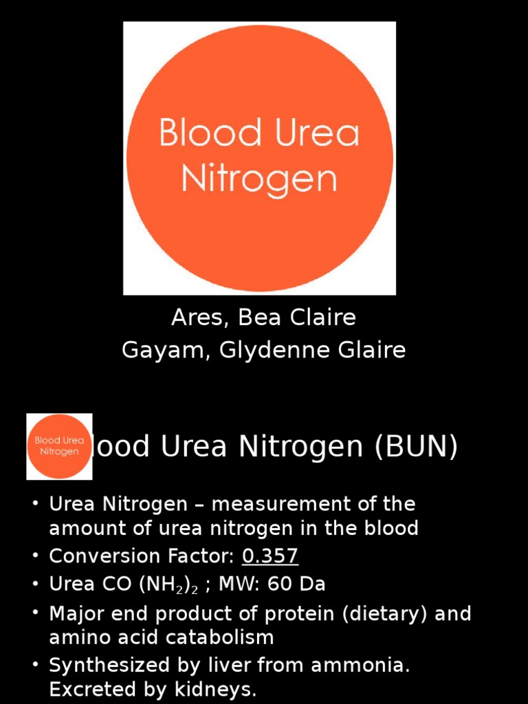BUN Blood Urea Nitrogen | Urea | Kidney