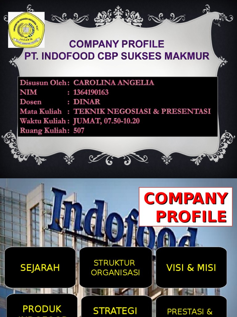 Profil dan Prestasi Indofood | PDF | Bisnis