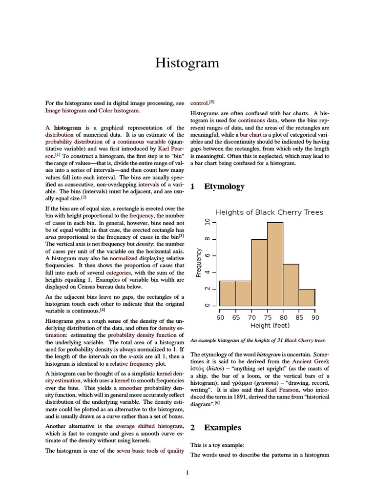 Histogram | PDF | Histogram | Probability Theory