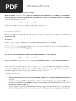 Null Factor Law in Quadratic Equations | PDF | Quadratic Equation ...