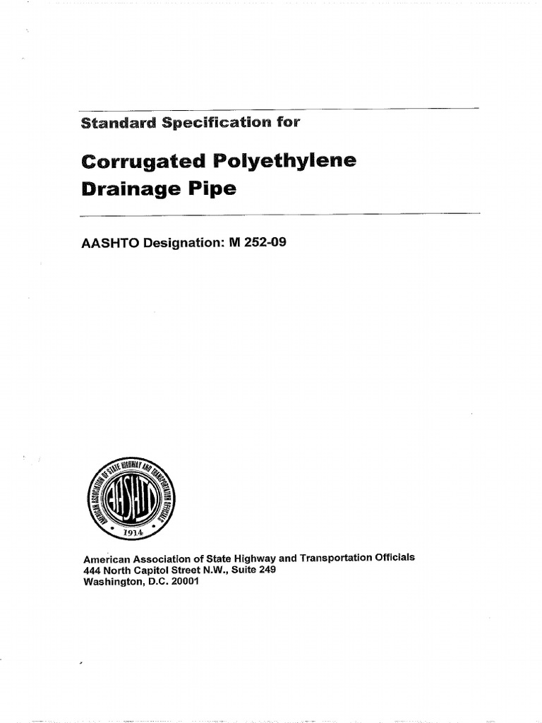 Aashto M252-09 | PDF