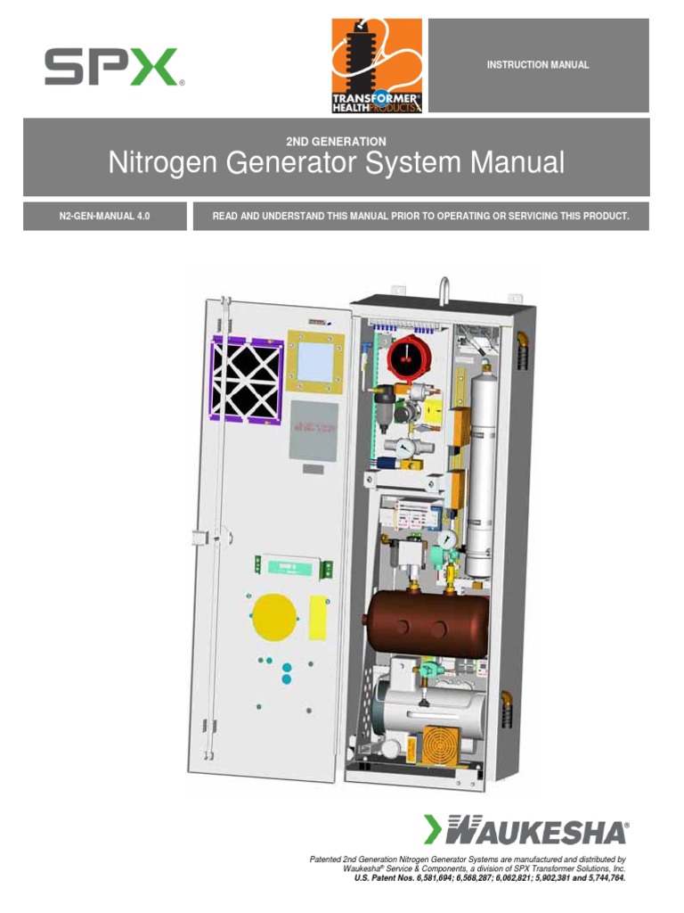 Nitrogen Generator System Manual: 2Nd Generation | PDF | Fahrenheit | Valve