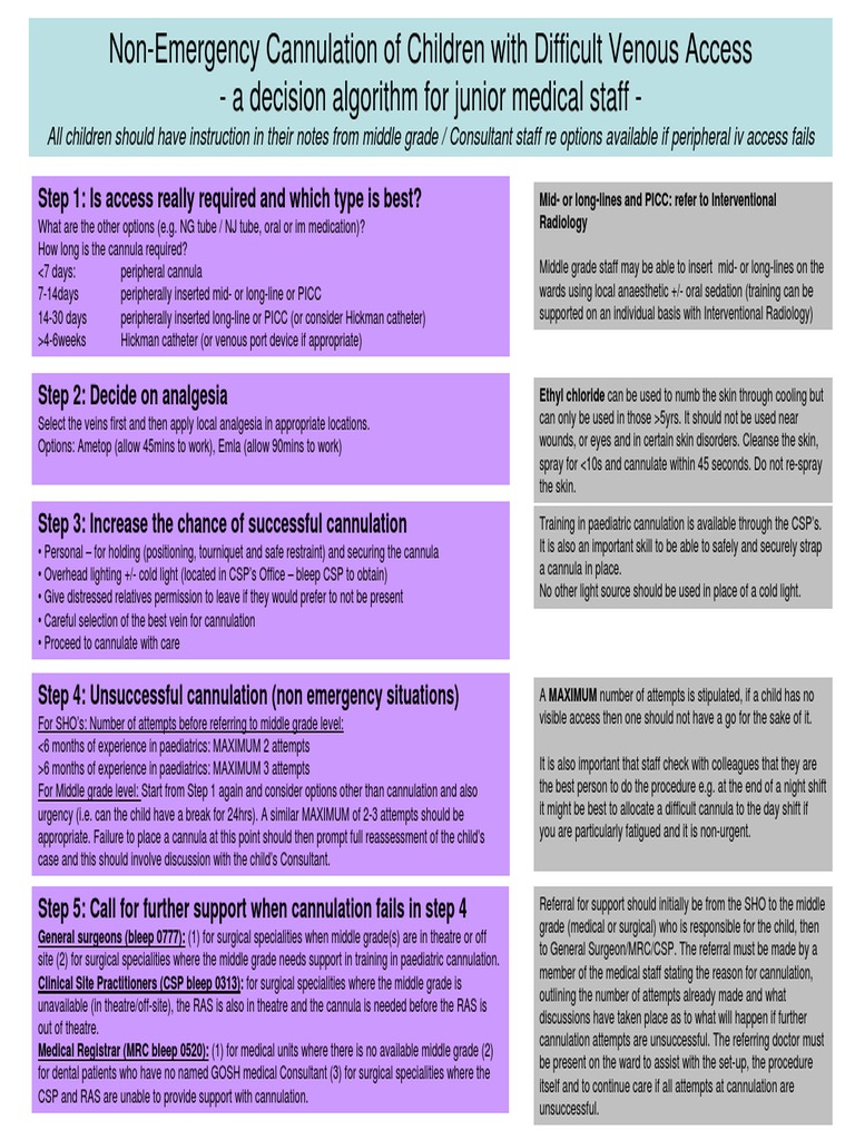 IV Decision Algorithm | PDF | Intravenous Therapy | Medicine