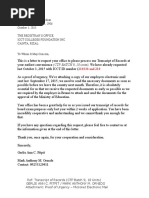 Letter of Request - Converge Disconnection | PDF