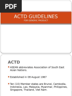 Asean Common Technical Dossier (ACTD) : The ASEAN Secretariat Jakarta ...