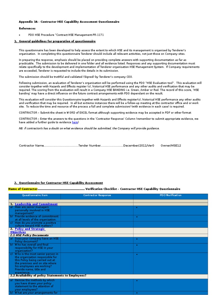 2012-02-06 Blank HSE Verification Clarification Checklist Final ...