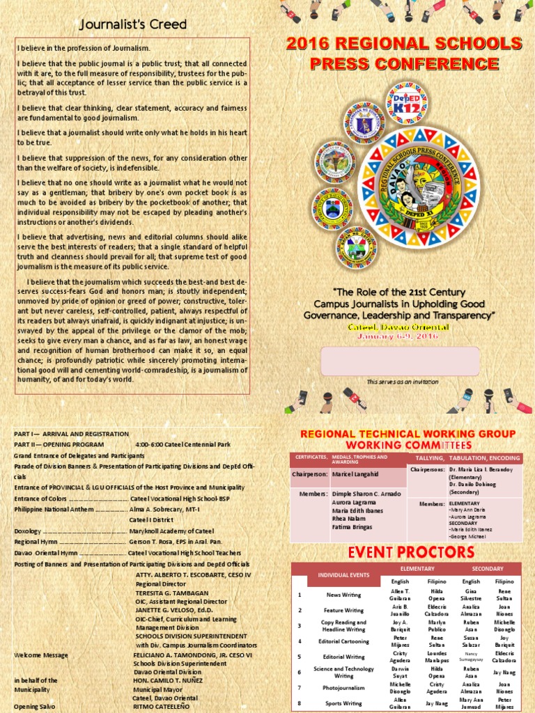 RSPC 2016 Program (Edited) Final | Download Free PDF | Journalism ...