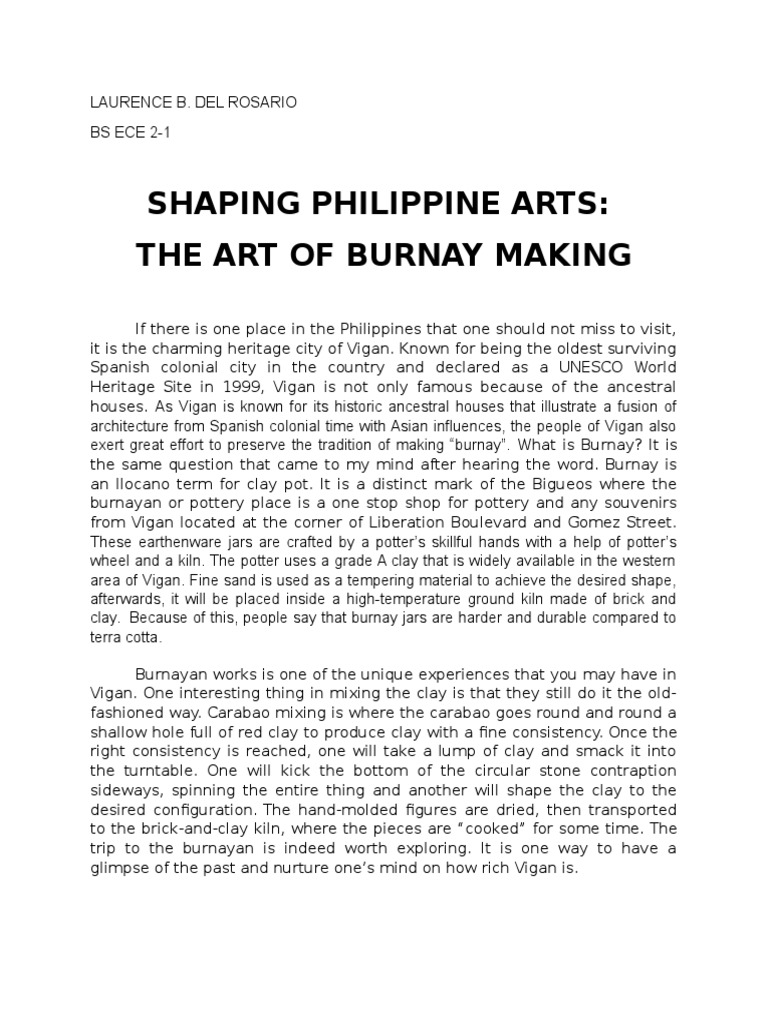 Burnay Phil Art | PDF | Pottery