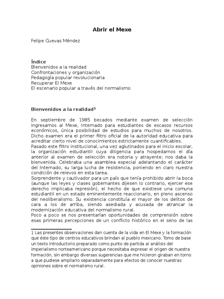 Abrir El Mexe | PDF | México | Educación primaria