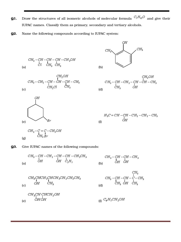 Alcohols, Phenols and Ethers | Ethanol | Ether
