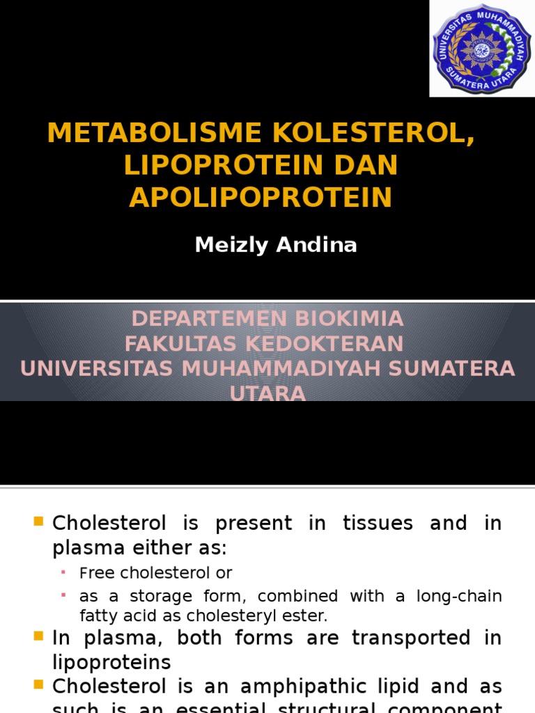 Metabolisme Kolesterol, Lipoprotein Dan Apolipoprotein | PDF ...