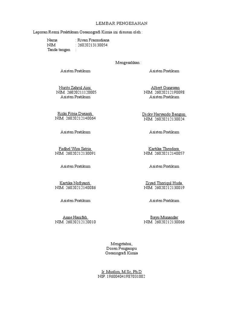 Format Laporan Resmi TTD | PDF | Perjalanan | Pengembangan Diri