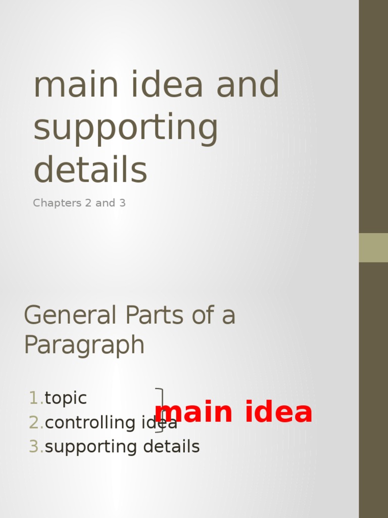 Understanding the Structure and Components of a Paragraph | PDF ...