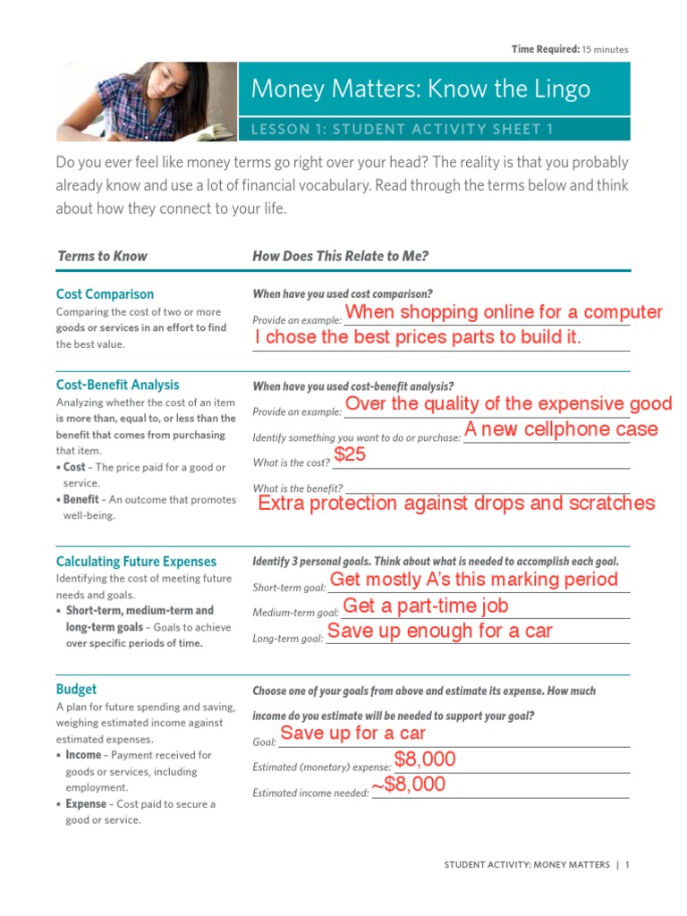 Know The Lingo | PDF | Cost–Benefit Analysis | Cost