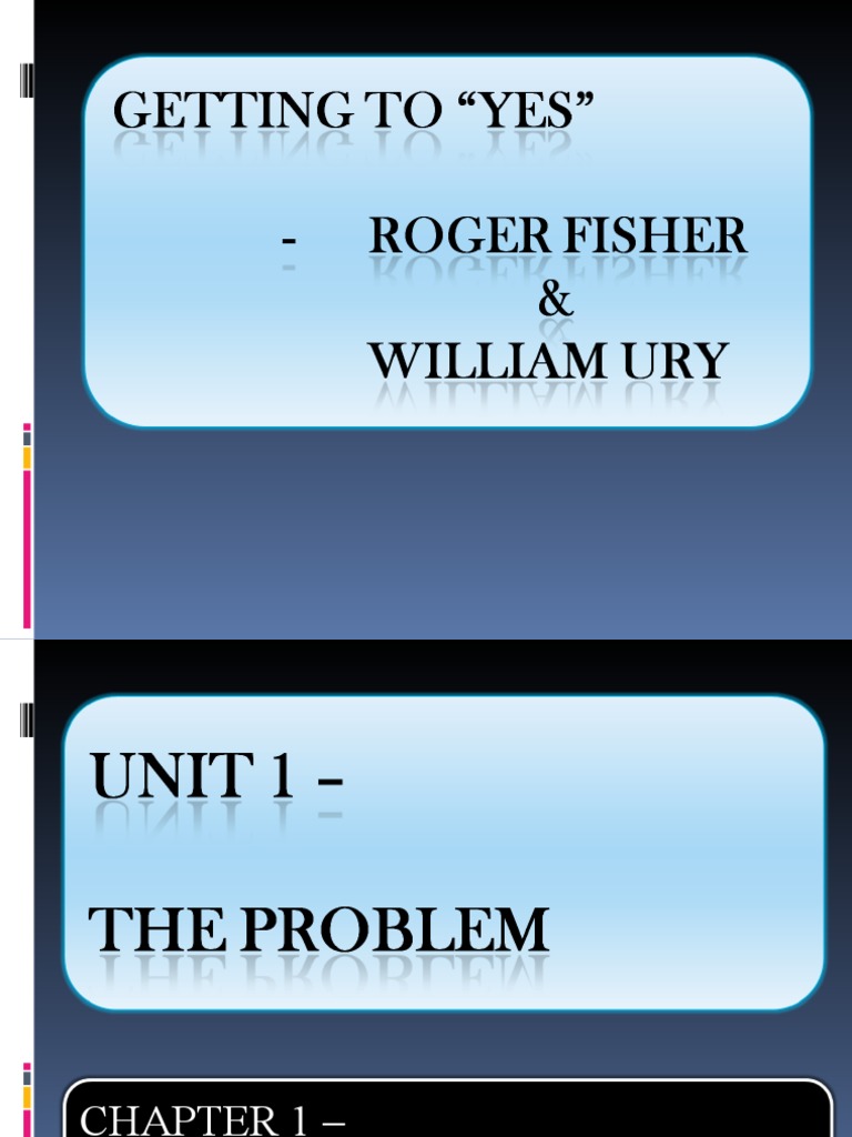 Negotiation-Getting To Yes | PDF | Negotiation | Bargaining