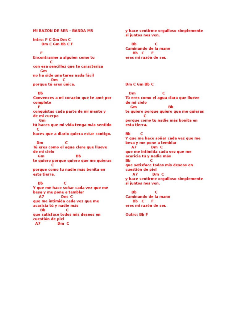 Mi Razon de Ser | PDF