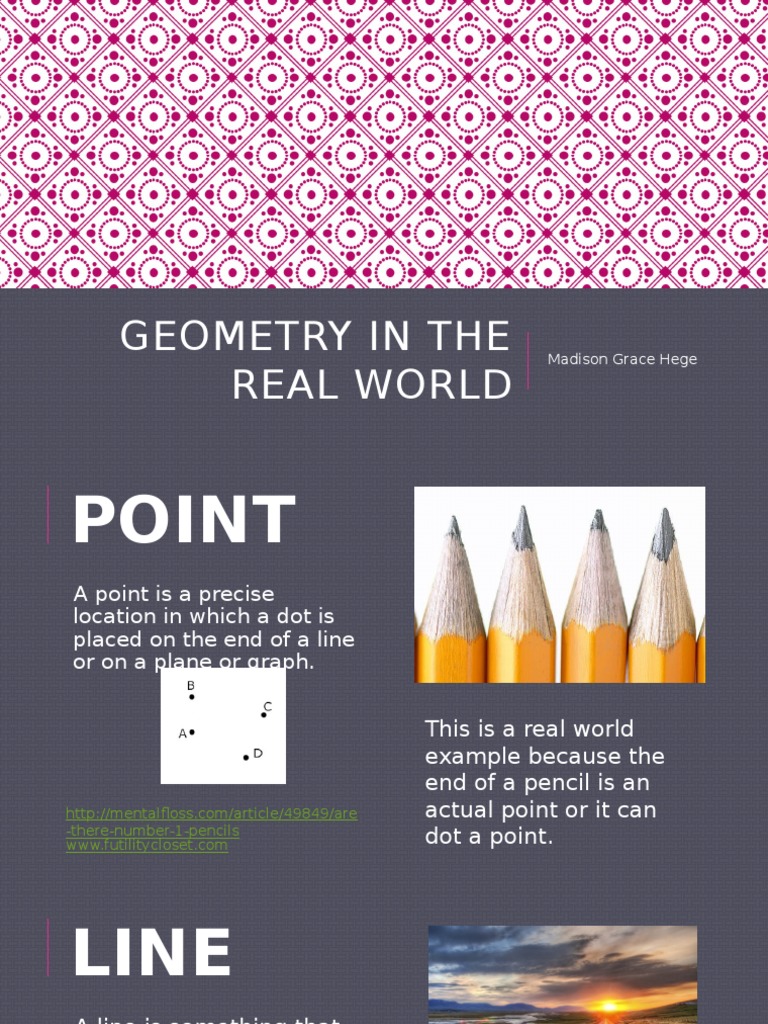 Point Geometry In Real Life