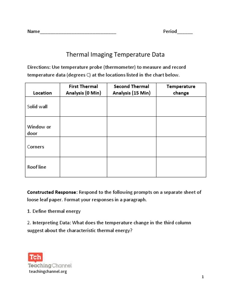 Thermal Imaging Data Analysis Guide | PDF