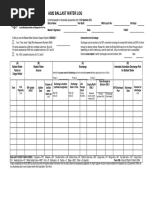IMO Ballast Water Reporting Form | PDF