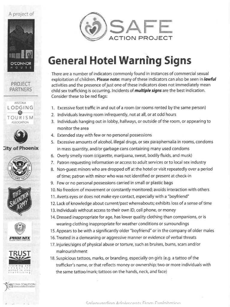 General Hotel Warning Signs | PDF
