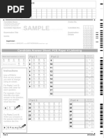 KET Listening Answer Sheet | PDF