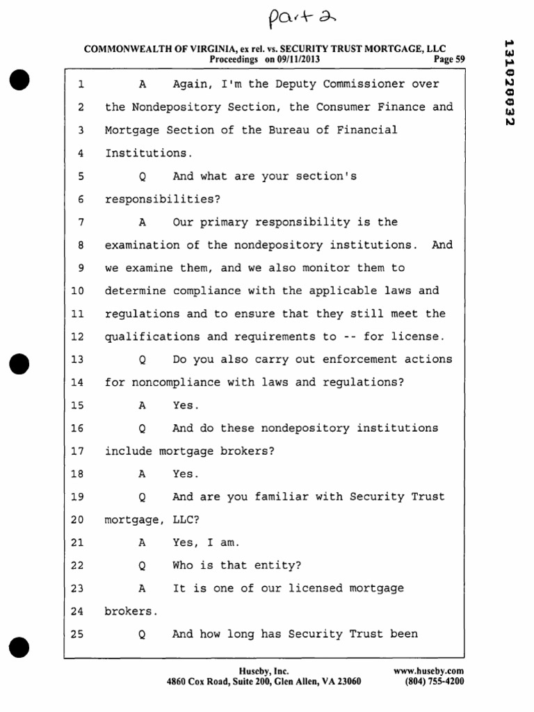 Virginia vs. Security Trust: License Revocation Proceedings | PDF ...